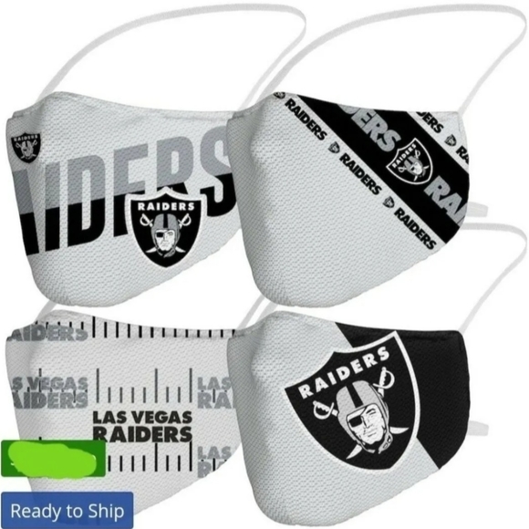 Foco | Accessories | Las Vegas Raiders High Quality 4 Designs Pack Face ...